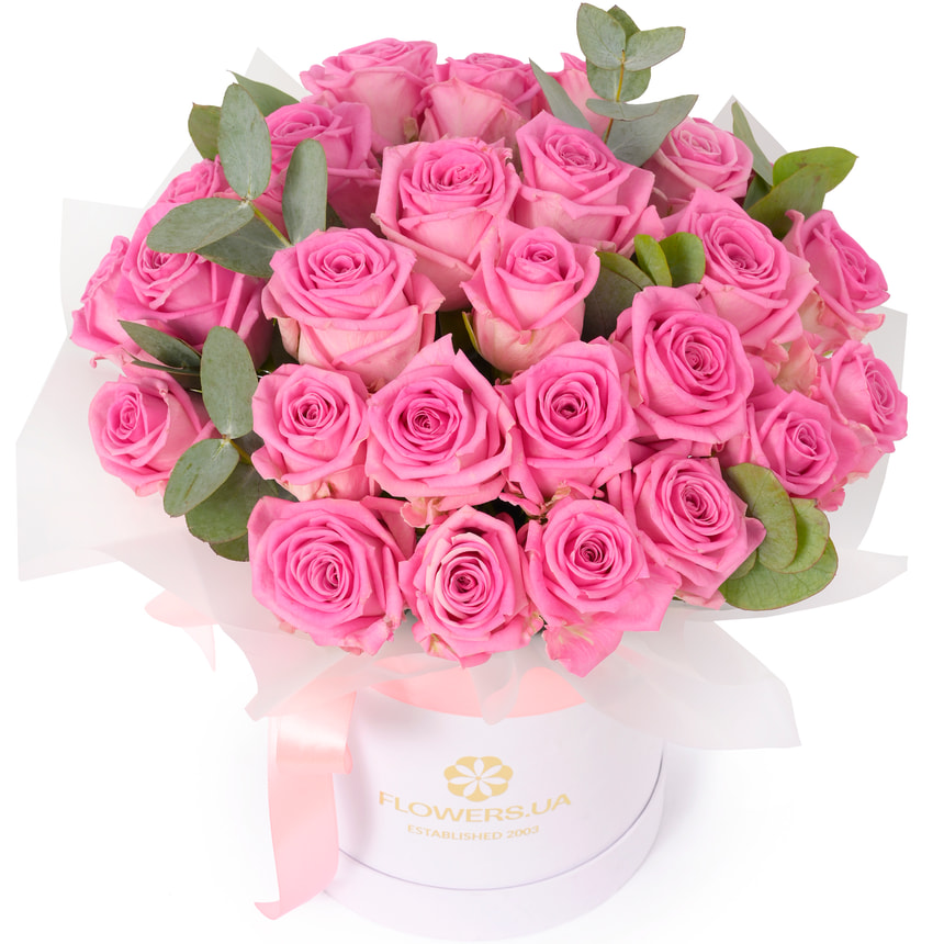 25 Aqua roses composition — order delivery to Ukraine. Buy Now! Price ...