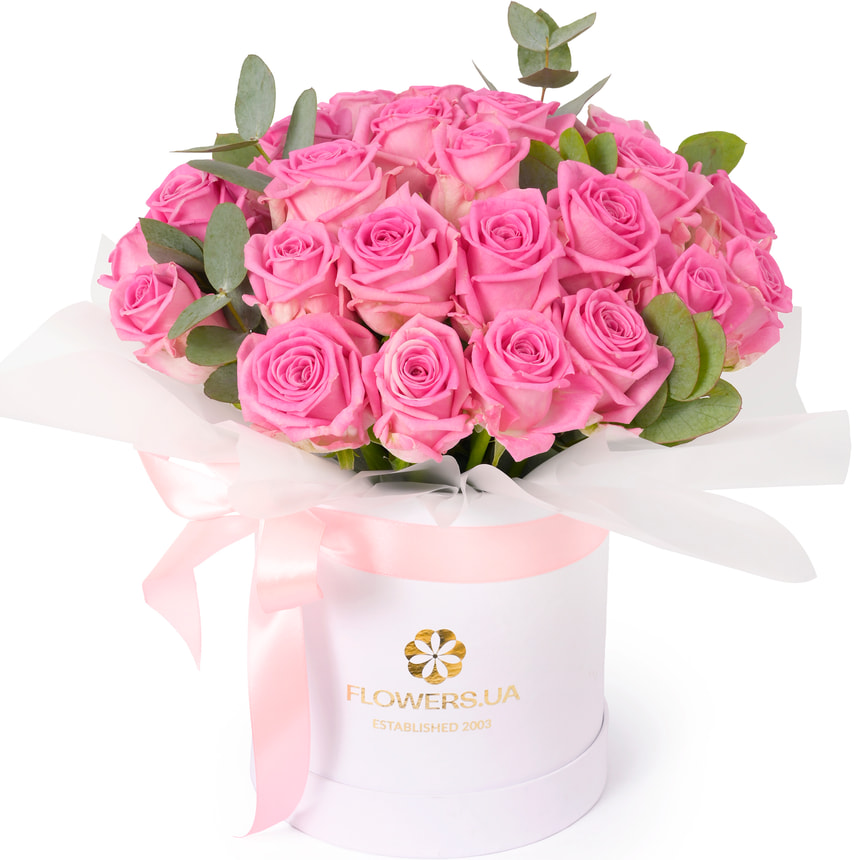 25 Aqua roses composition — order delivery to Ukraine. Buy Now! Price ...