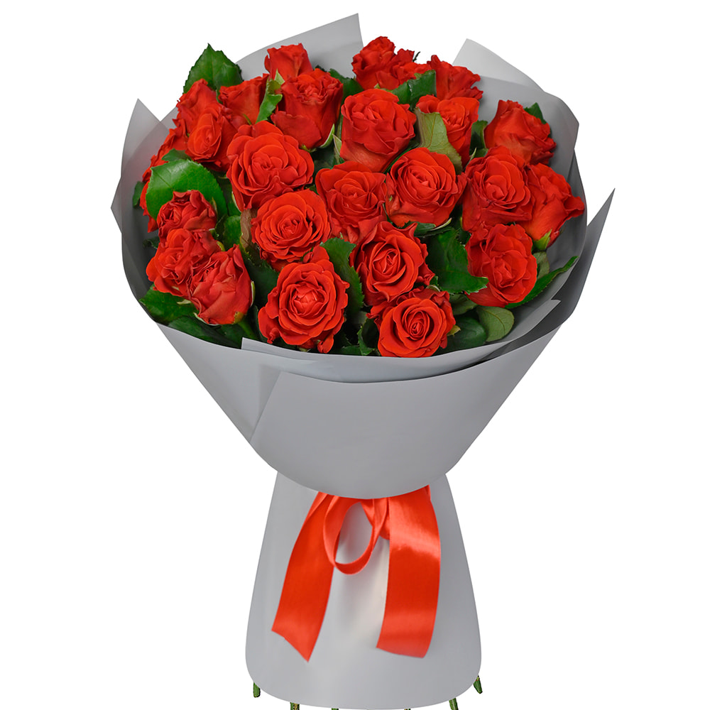 Monobouquet "25 El Toro roses" — order delivery to Ukraine. Buy Now ...