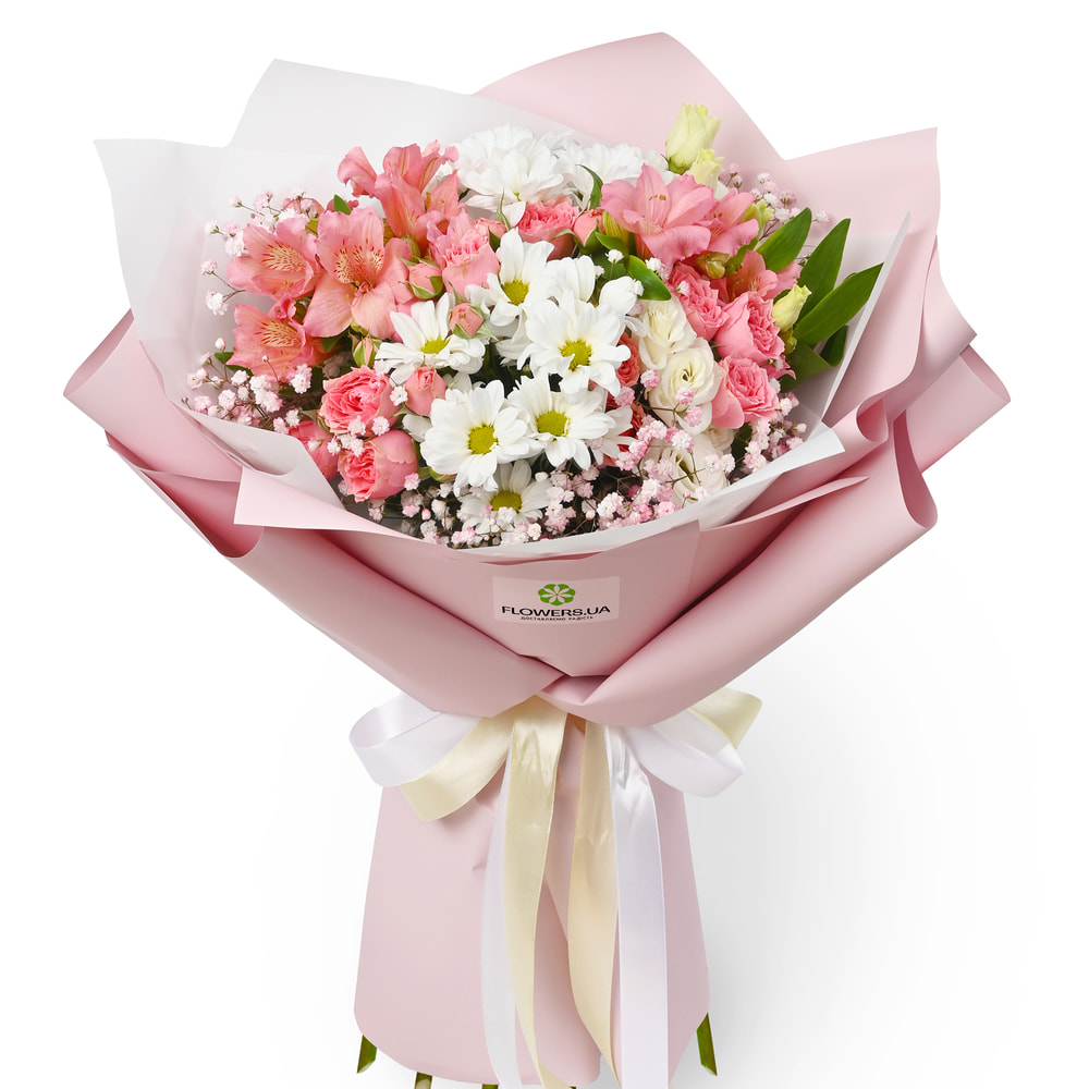 Букет "Рожевий поцілунок" — замовити букет з доставкою в Київ, Львів, Одесу, Дніпро, Харків та ...